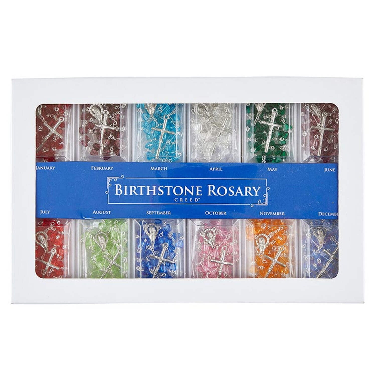 Birthstone Rosary Display - 12 pcs - Walmart.com