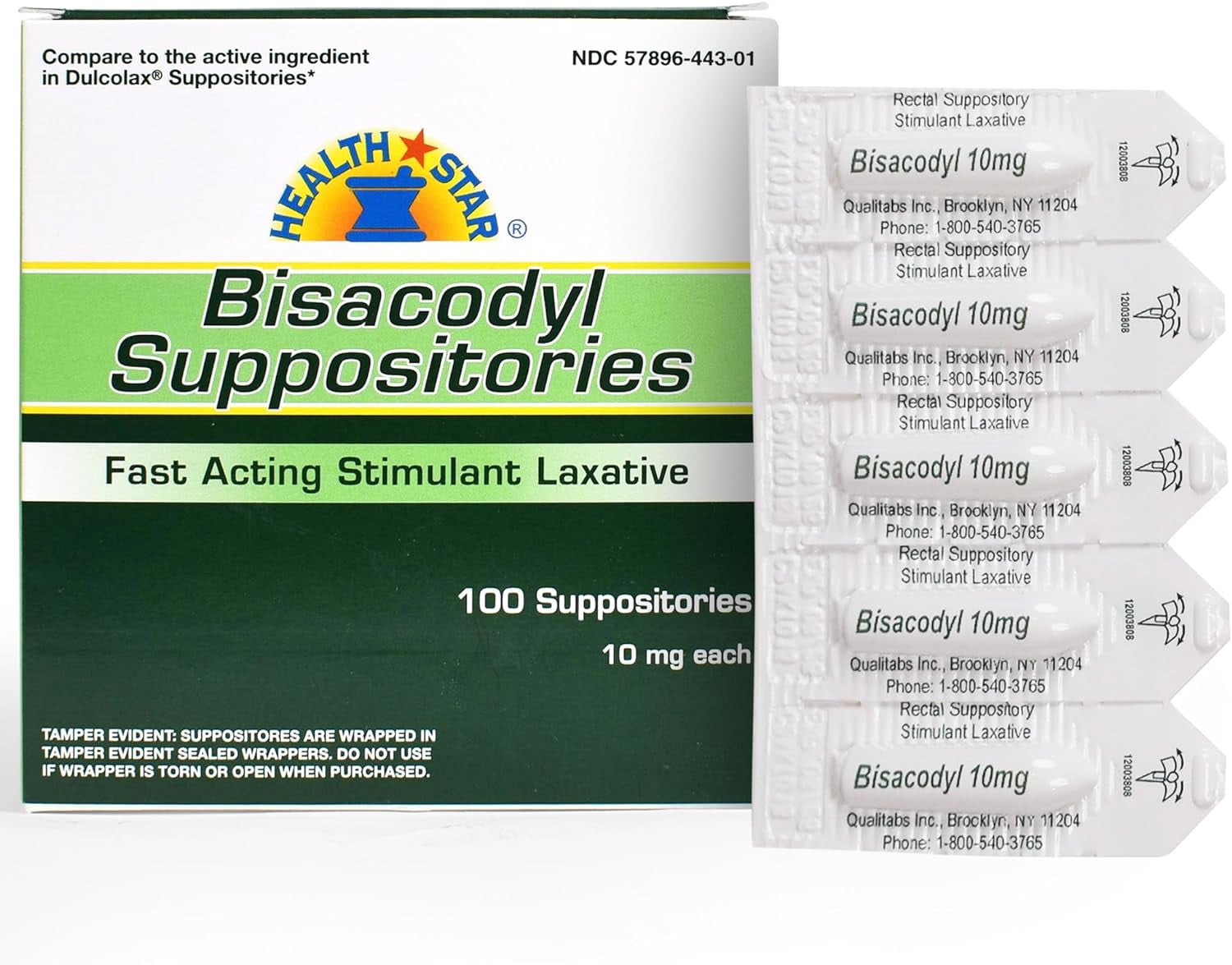 Bisacodyl Suppositories 10mg Fast Acting Laxative For Constipation Relief Rectal Suppository