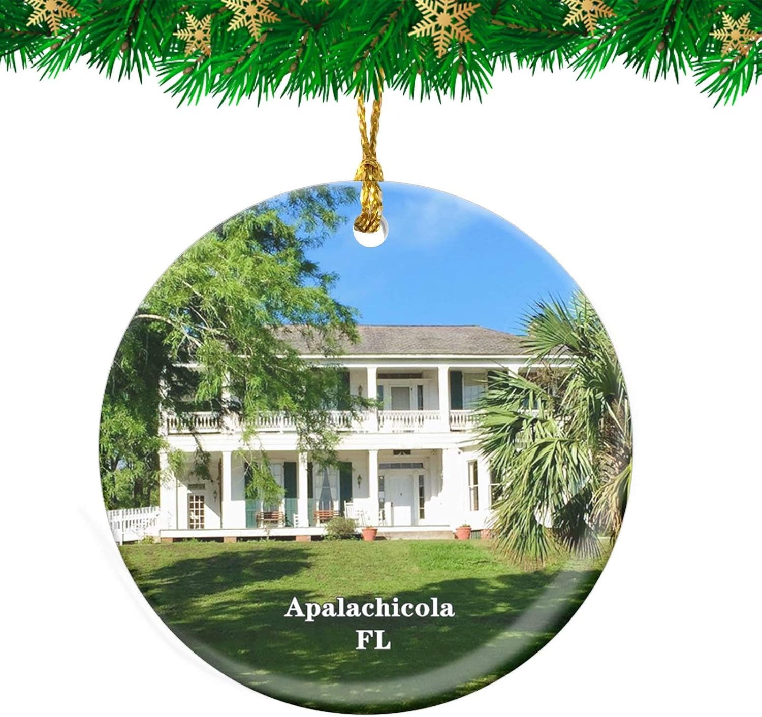 Biscayne Beach Florida USA Christmas Ornament Travel Souvenir ...