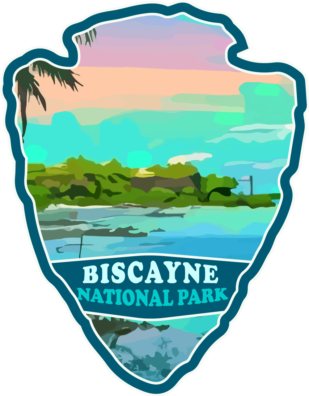 Biscayne National Park Decal Sticker 6 inches - US National Parks ...