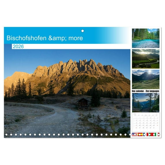 Bischofshofen & more (Monthly Wall Calendar 2026 16.5 x 23.4 (open ...