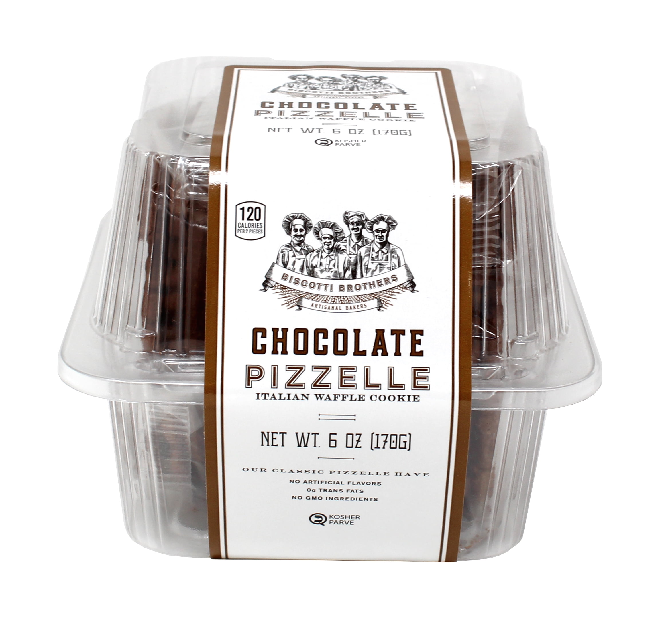 Biscotti Brothers Baked Chocolate Pizzelle Crispy Cookies, 6 oz ...