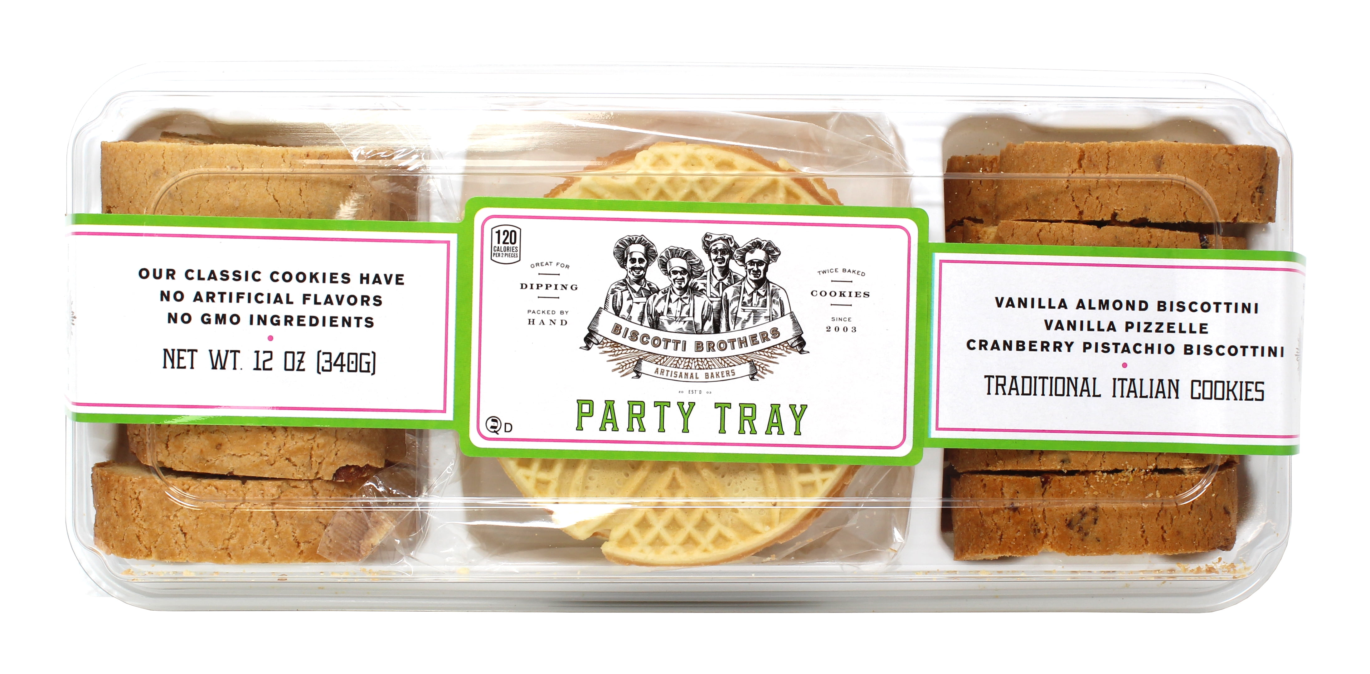 Biscotti Brothers Baked Crispy Party Tray Cookie Assortment, 12 oz ...