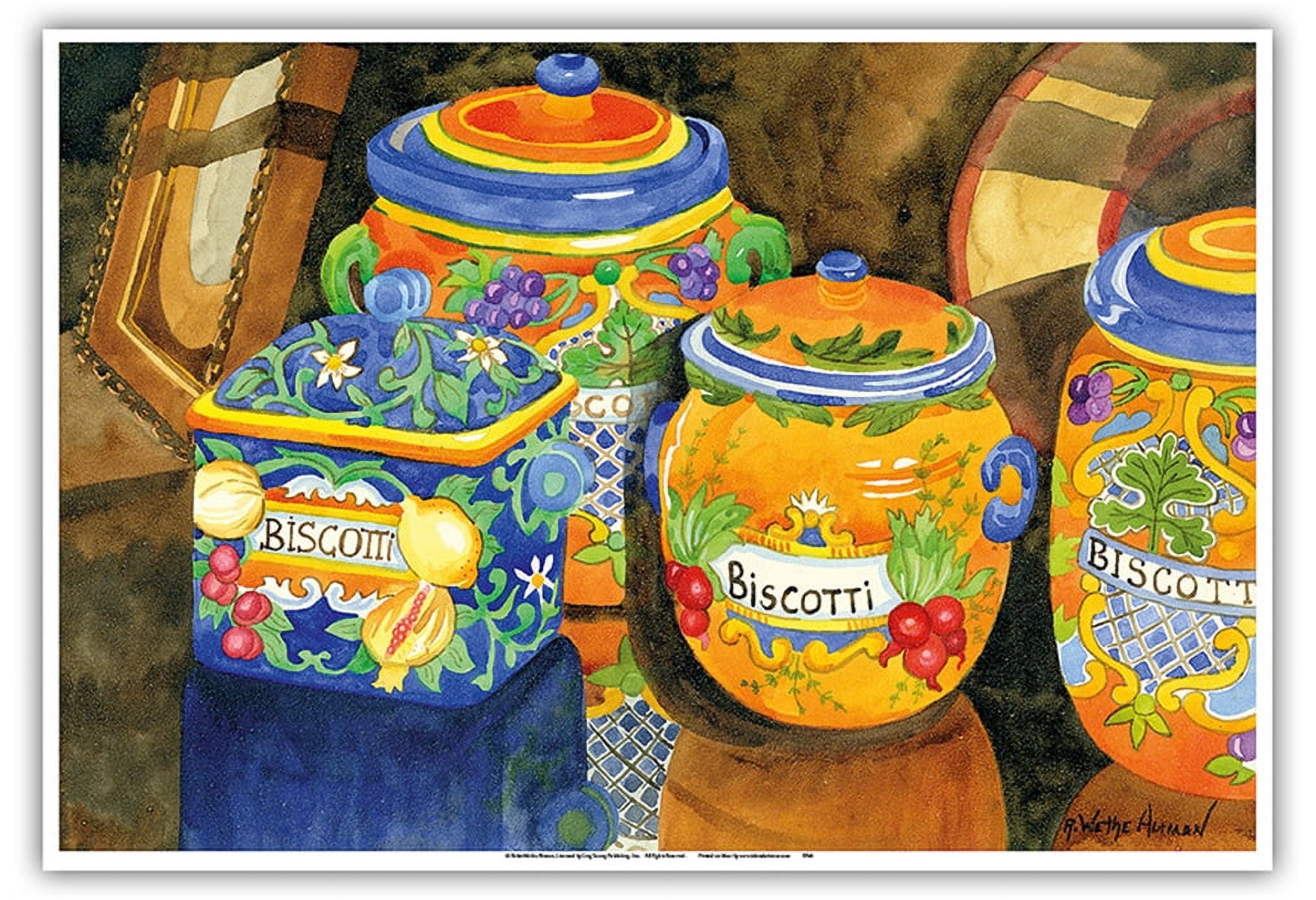 Biscotti Jars - Tuscany Italy - Italian Almond Cookies - From an ...