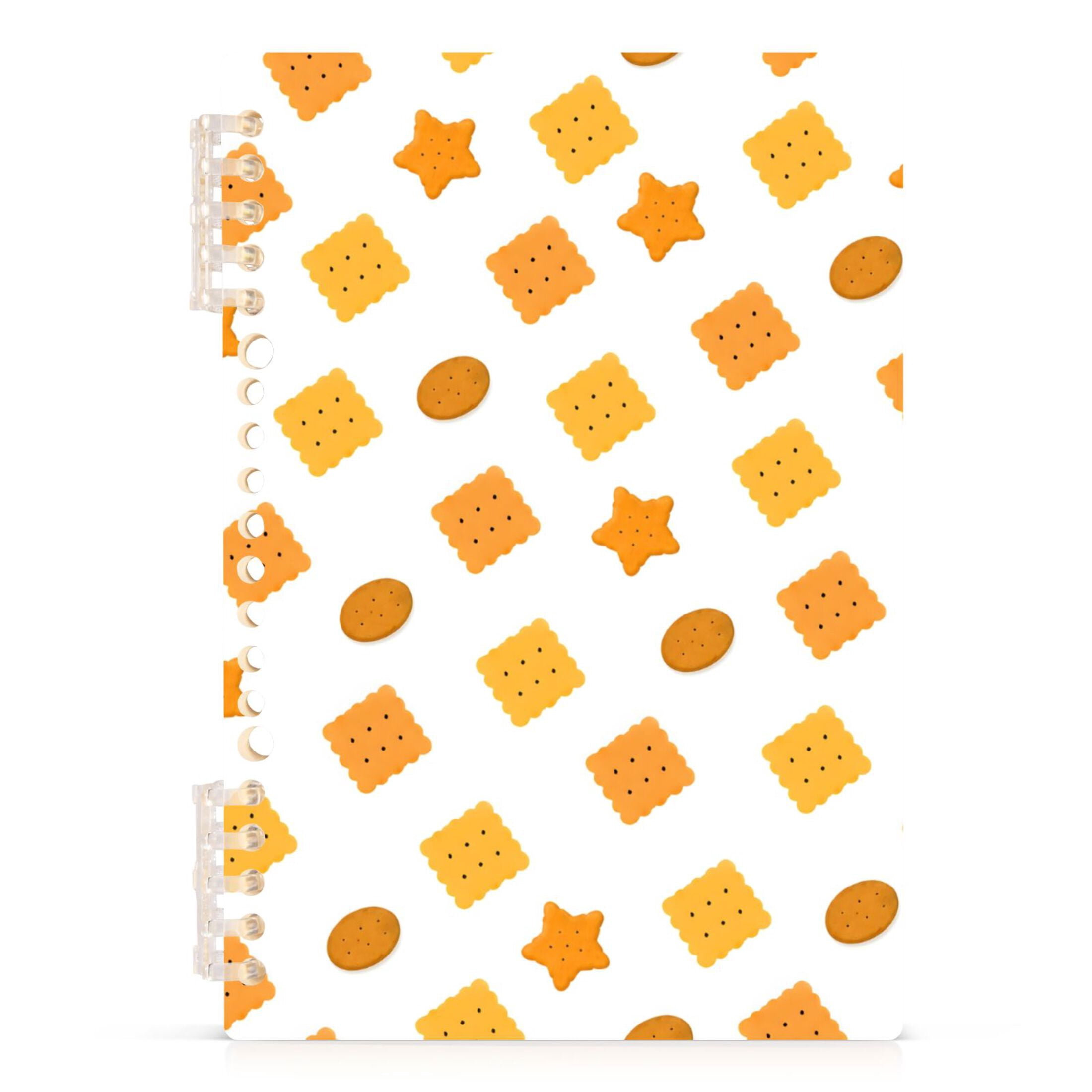 Biscuit A5 Notebook Refillable 60 Sheets Detachable Ring Binder PP ...