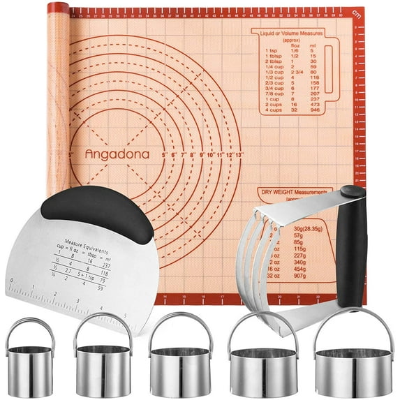 Biscuit Cutter,Pastry Cutter, Bench Scraper, Silicone Pastry Dough ...