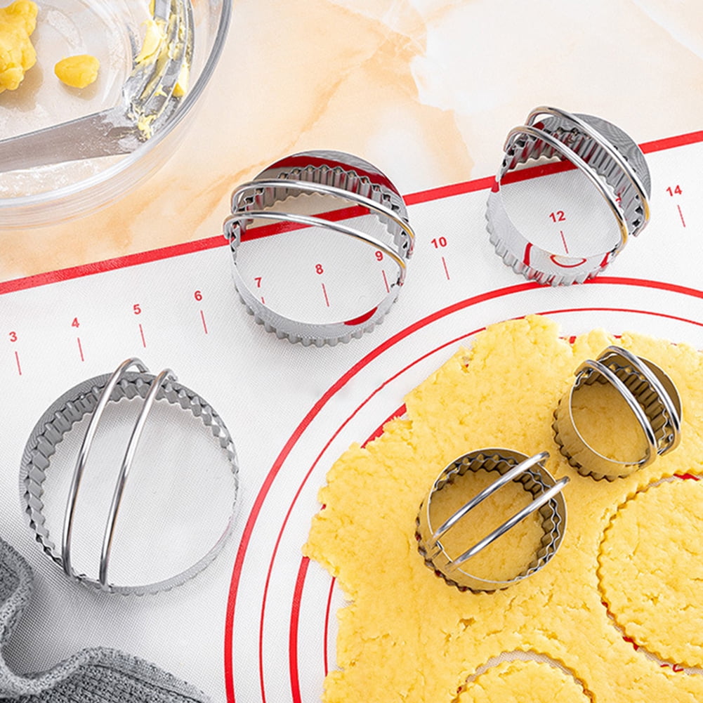 Biscuit Cutter , Stainless Steel Round Cookies Cutter with Handle ...