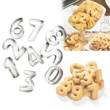 Way To Celebrate Alphabet and Number Plastic Cookie Cutter Set 36 ...