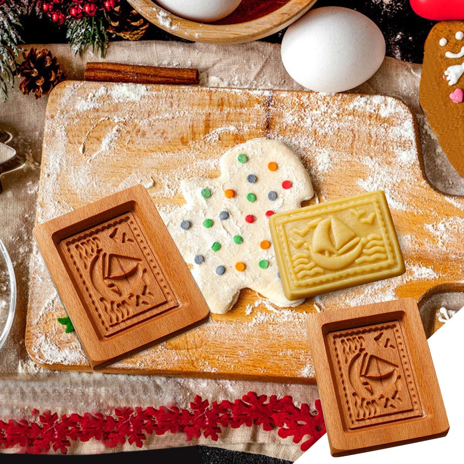 Biscuit Molds For Baking Cookie Rose Cookie Stamp Embossing Craft ...