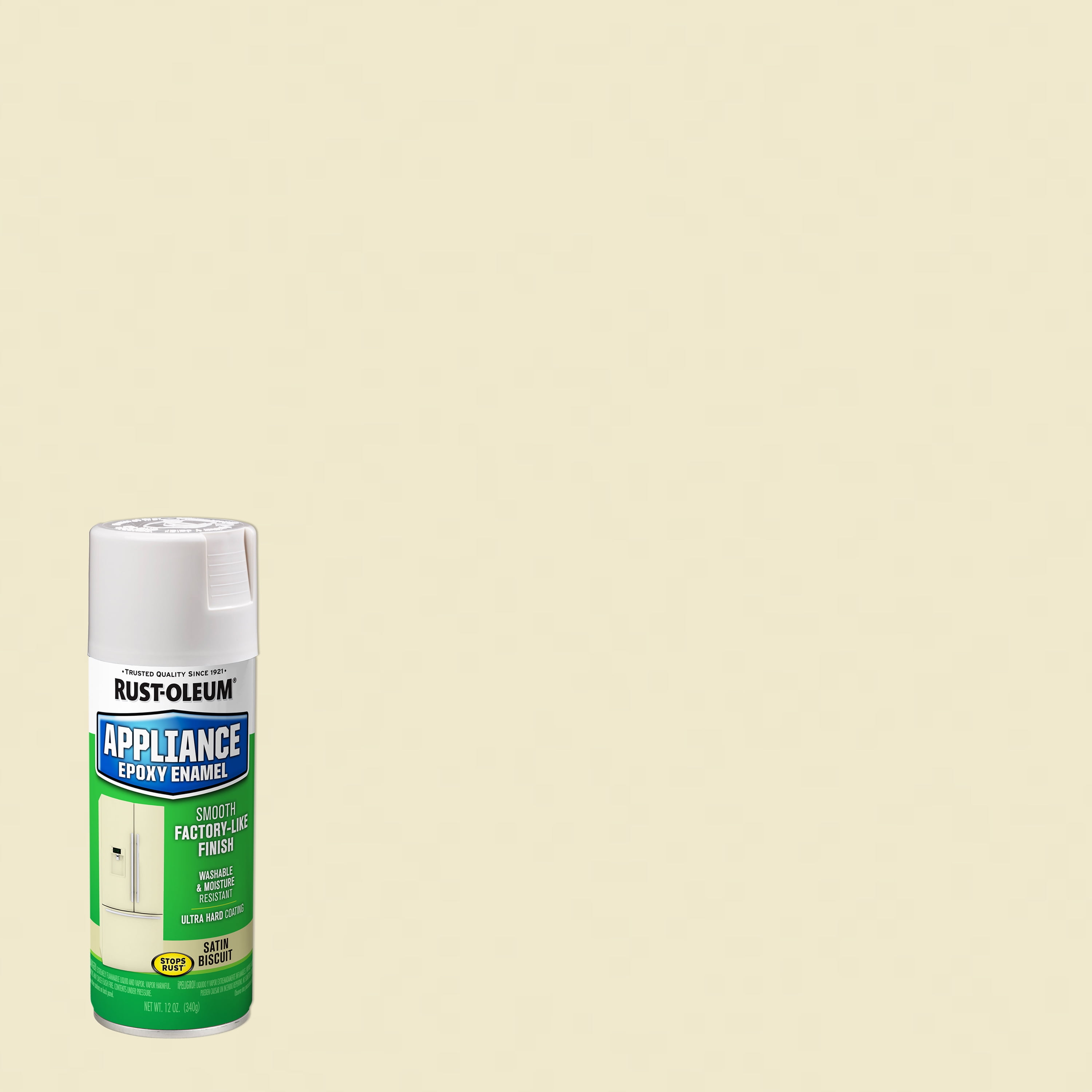 Biscuit, Rust-Oleum Specialty Gloss Appliance Enamel Spray Paint- 12 oz ...