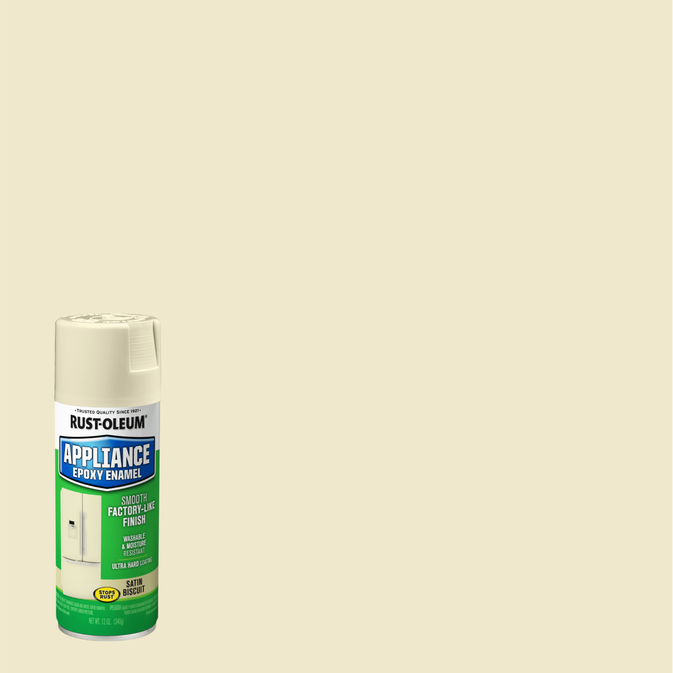 Biscuit, Rust-Oleum Specialty Gloss Appliance Enamel Spray Paint- 12 oz ...