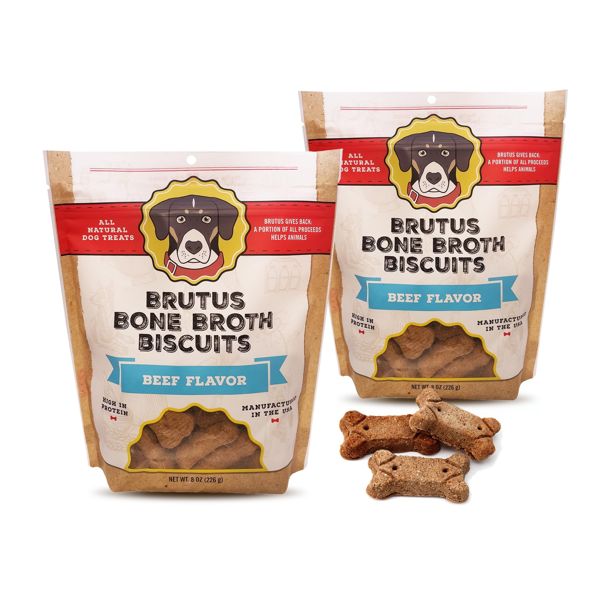 Biscuits (Beef) - Healthy Dog Treats - Natural Dog Biscuits With Dog Sauce Bone Broth And Real ...