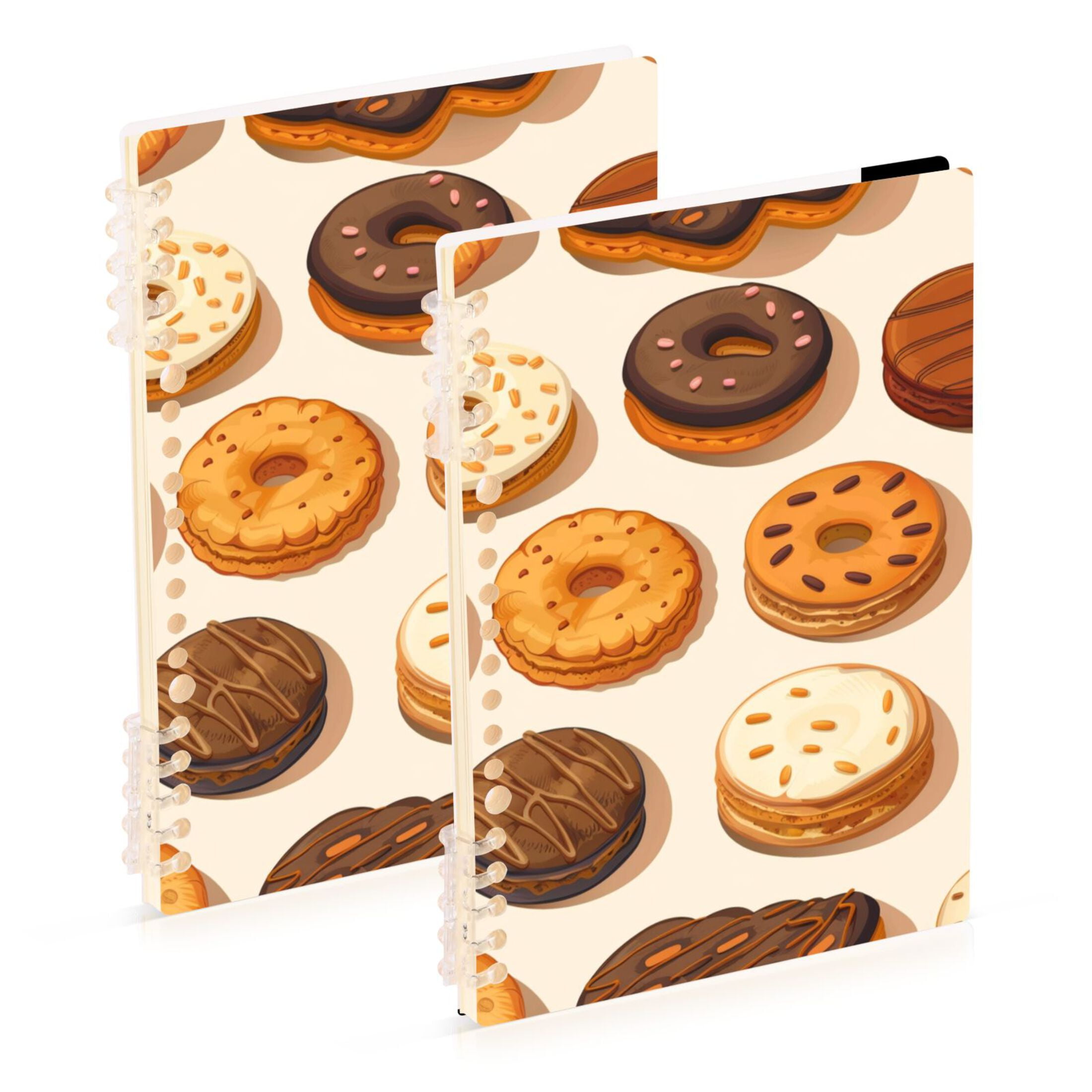 Biscuits Donuts Ring Binder Notebook Journey Note Diary College Ruled ...