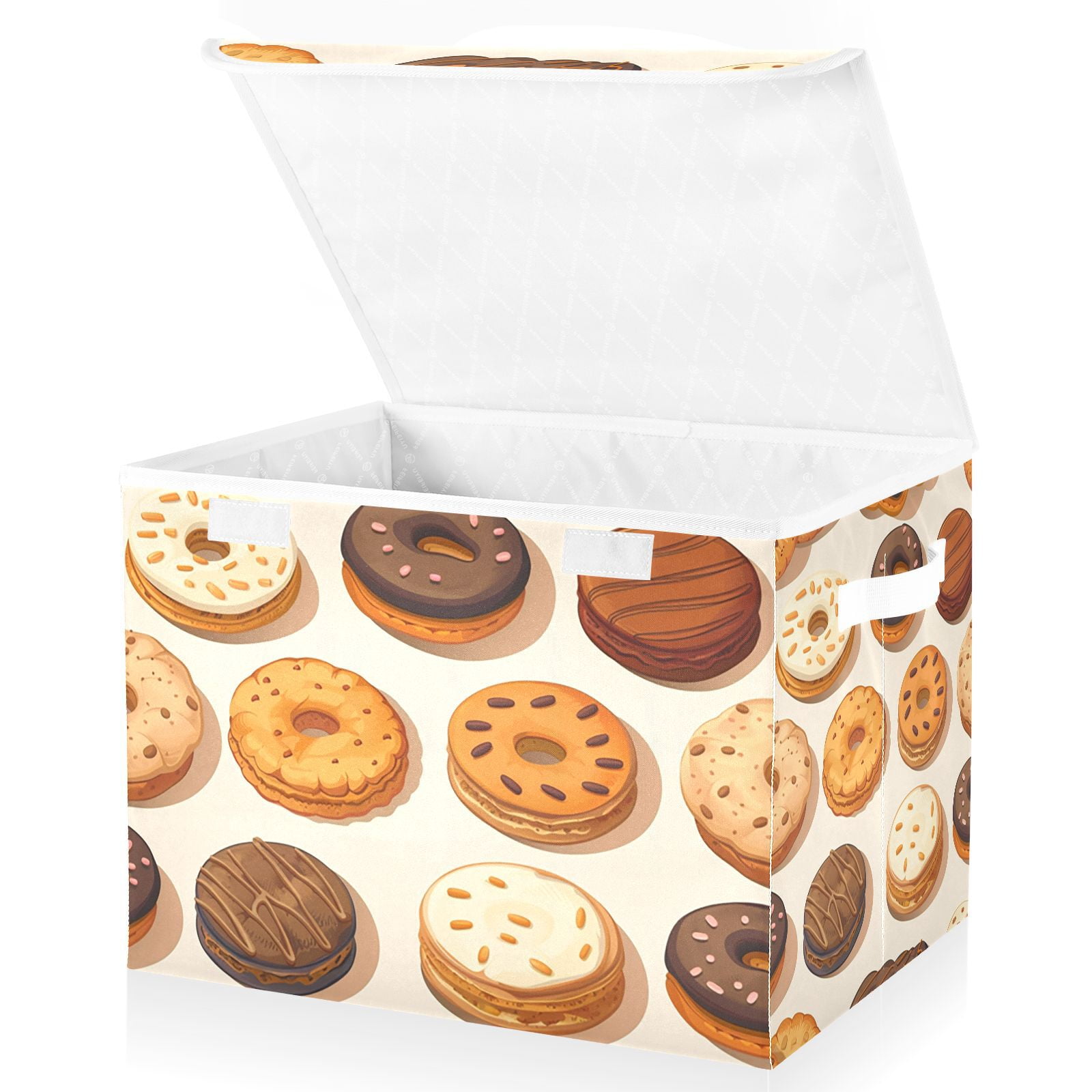 Biscuits Donuts Storage Basket for Shelves Foldable Container Organizer ...