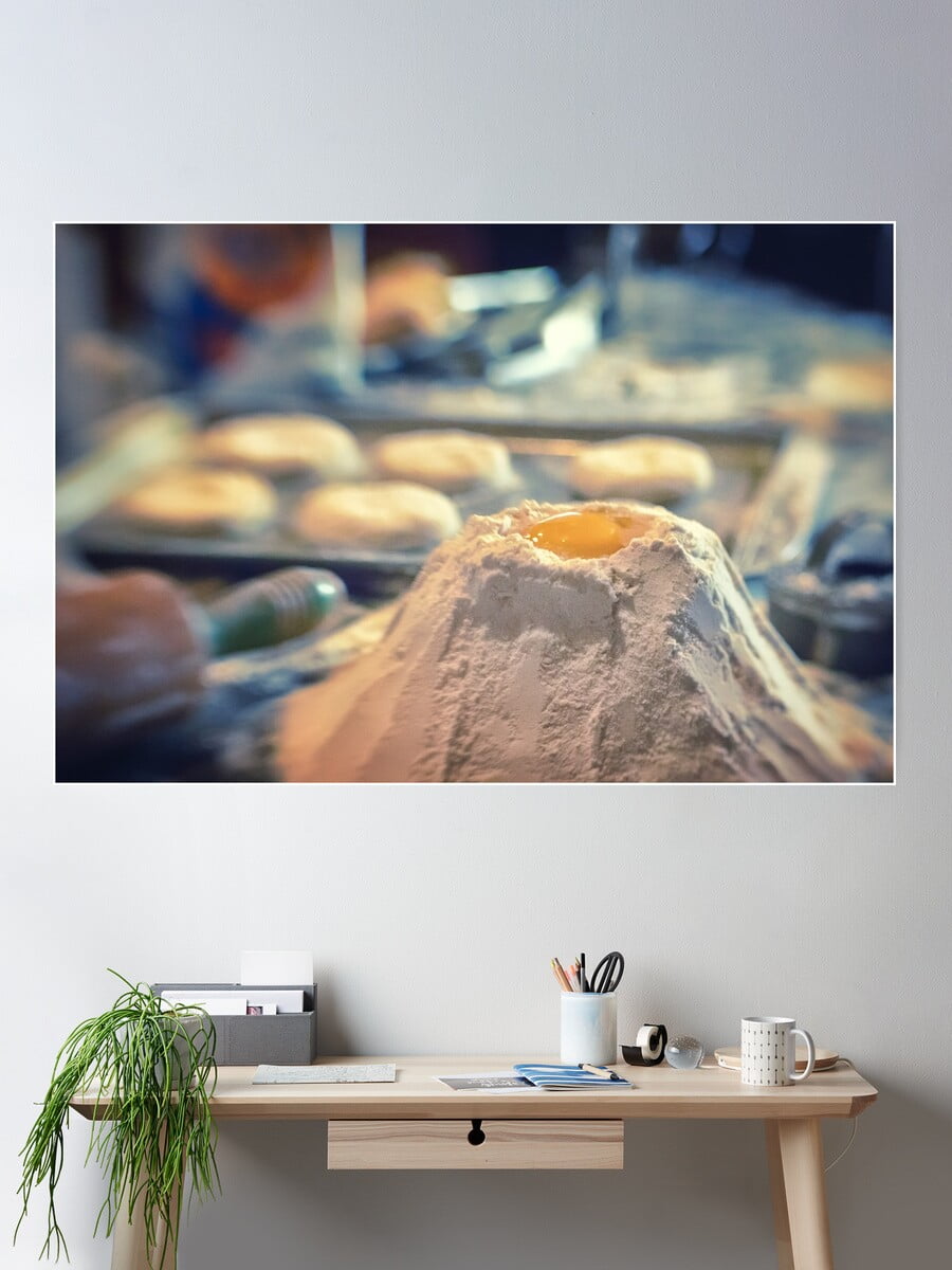 Biscuits Egg Volcano Poster Wall Art, Modern Wall Decor For Living Room ...