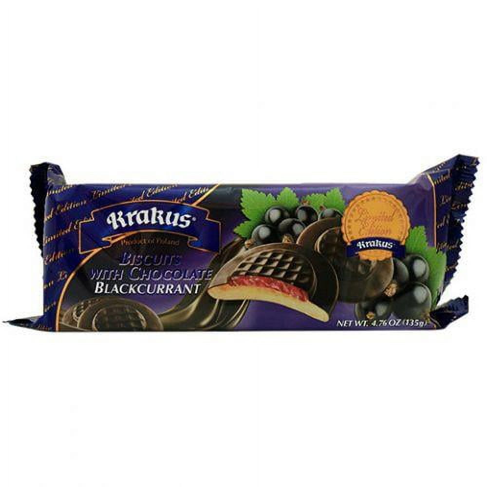 Biscuits with Chocolate, Blackcurrant (Krakus) 4.76 oz (135g) - Walmart.com