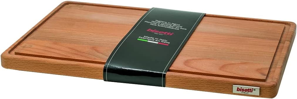 Bisetti Beechwood Cutting Board With Sauce Grove, 35 x 23 x 2 cm ...