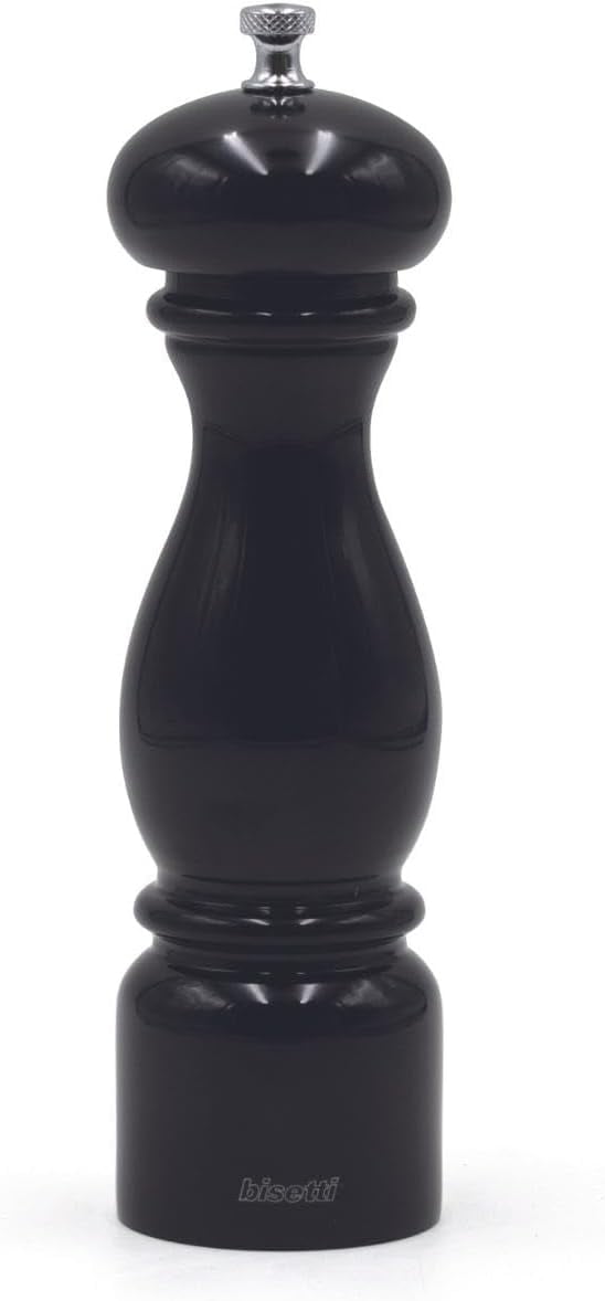 Bisetti Firenze Salt Mill with Adjustable Grinder, 12.6 Inch, Black ...