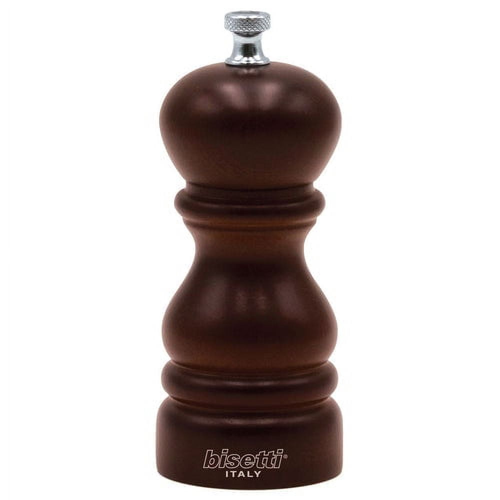 Bisetti Roma Chocolate Beechwood Salt Mill, 5-1/8-Inches - Walmart.com