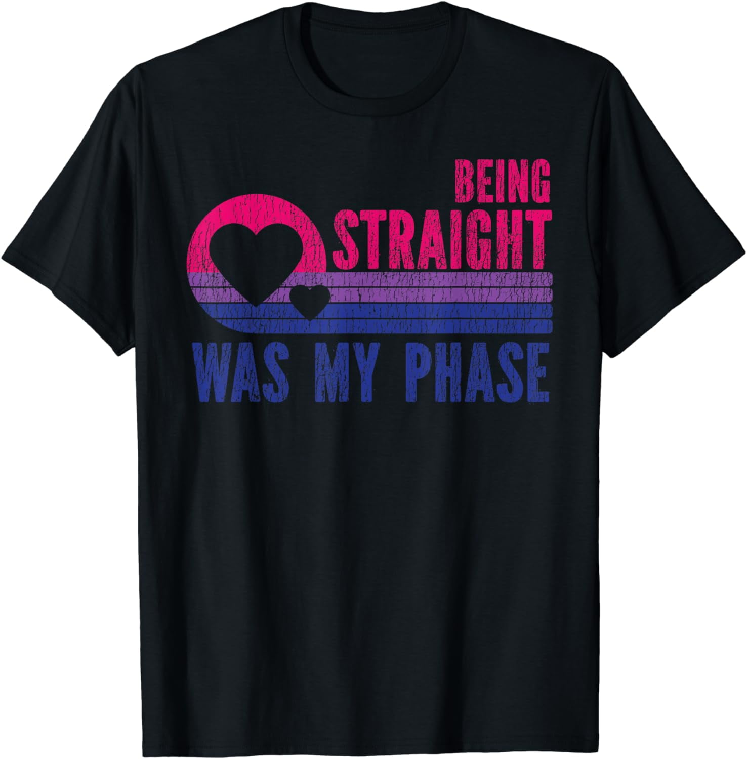 Bisexual Bi Pride Flag Being Straight Was My Phase T-Shirt - Walmart.com