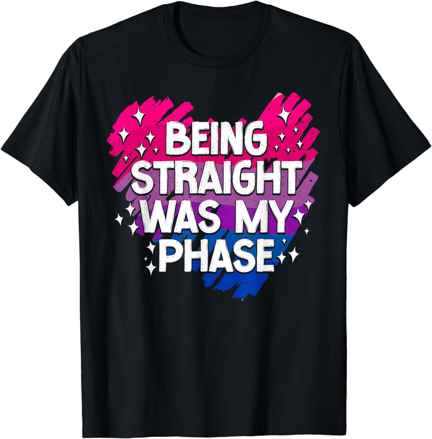 Bisexual Bi Pride Flag Being Straight Was My Phase T-Shirt - Walmart.com