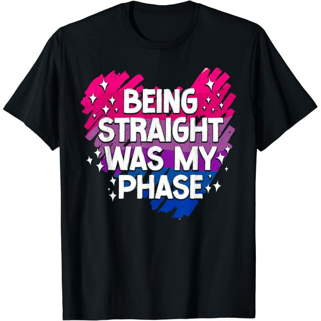 Bisexual Bi Pride Flag Being Straight Was My Phase T-Shirt - Walmart.com