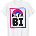 Bisexual Bi Pride Flag Hi, I'M Bi T-Shirt - Walmart.com