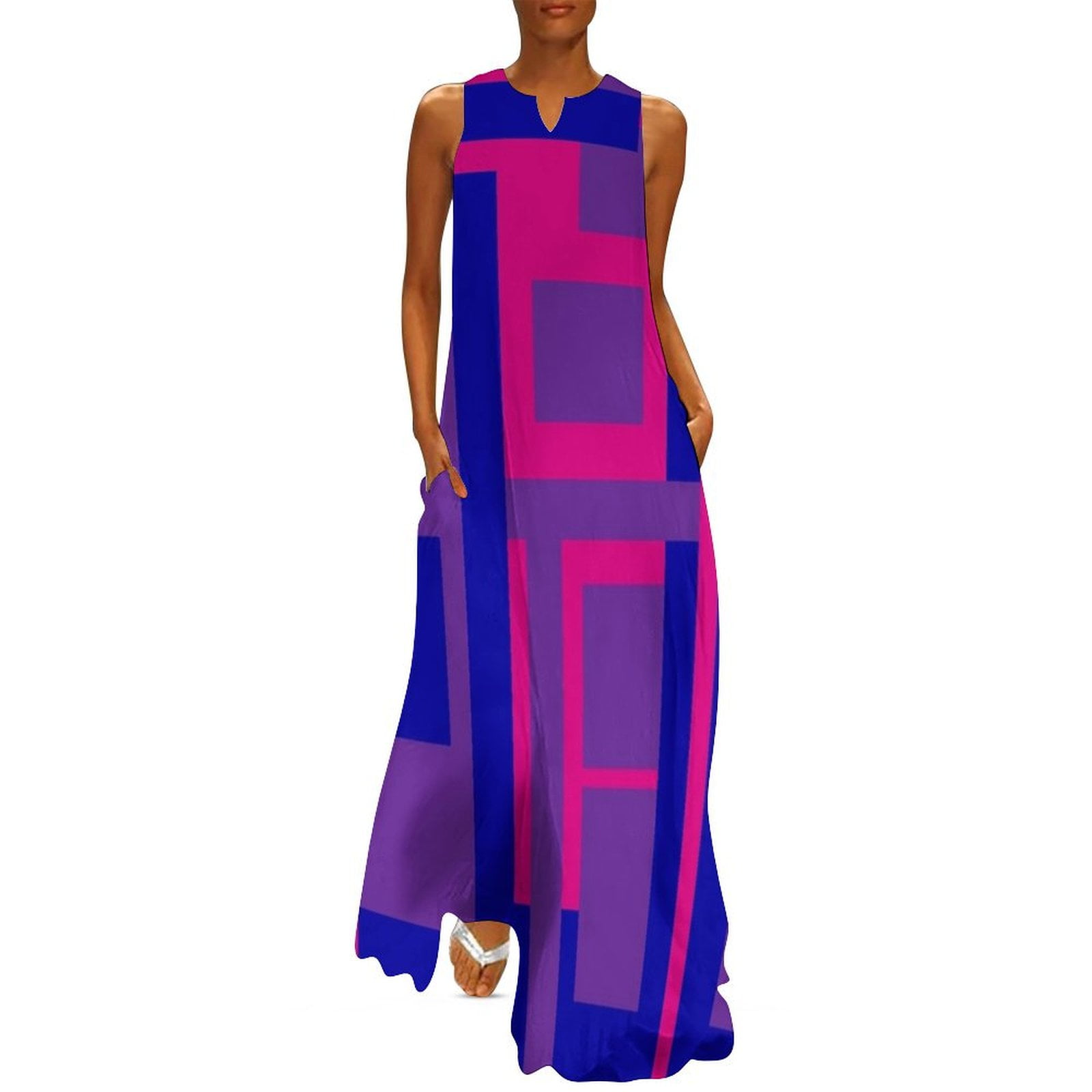 Bisexual Flag Abstract Long Dress wom long dresses Bridesmaid dress ...
