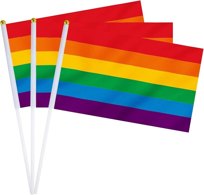 Bisexual Flag Bi Flag, Small Mini Hand Held Bisexual Pride Flags on ...