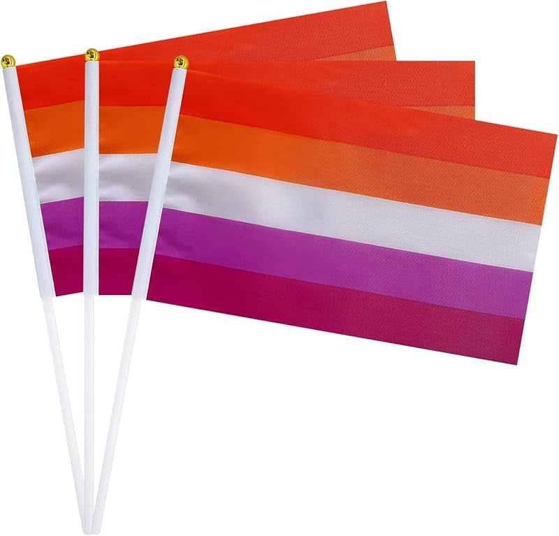 Bisexual Flag Bi Flag, Small Mini Hand Held Bisexual Pride Flags on ...