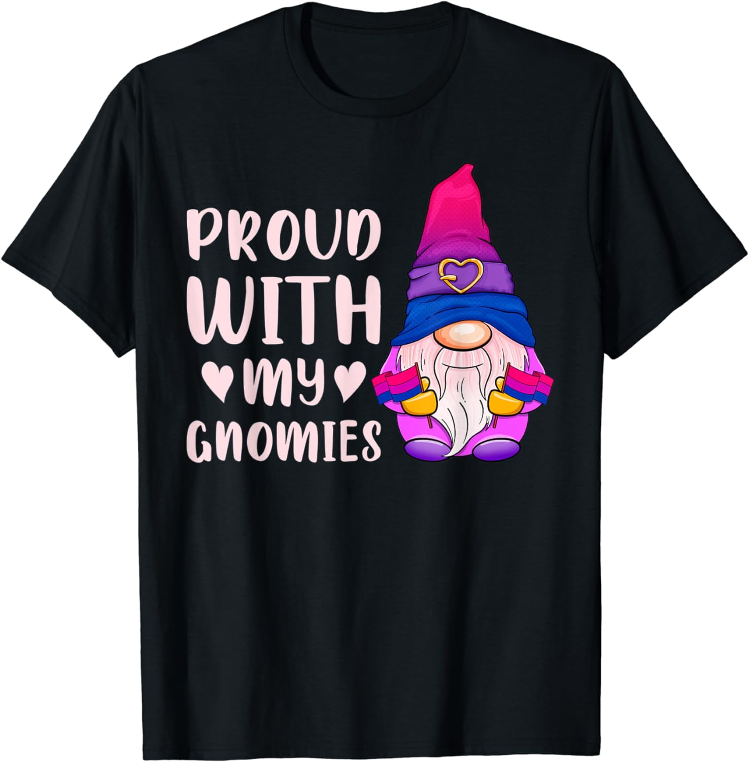 Bisexual Gnome, LGBT Pride, Bi Colors T-Shirt - Walmart.com