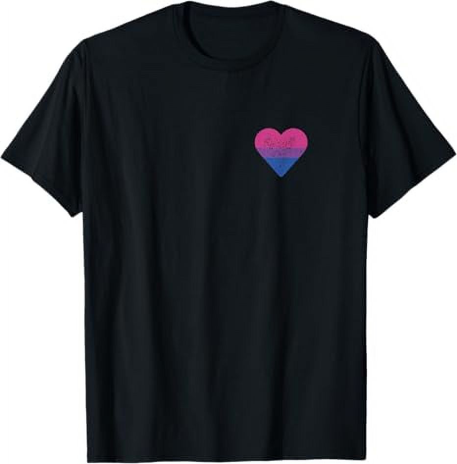 Bisexual Heart Bisexuality Bi Love Flag LGBTQ Pride Gifts T-Shirt ...