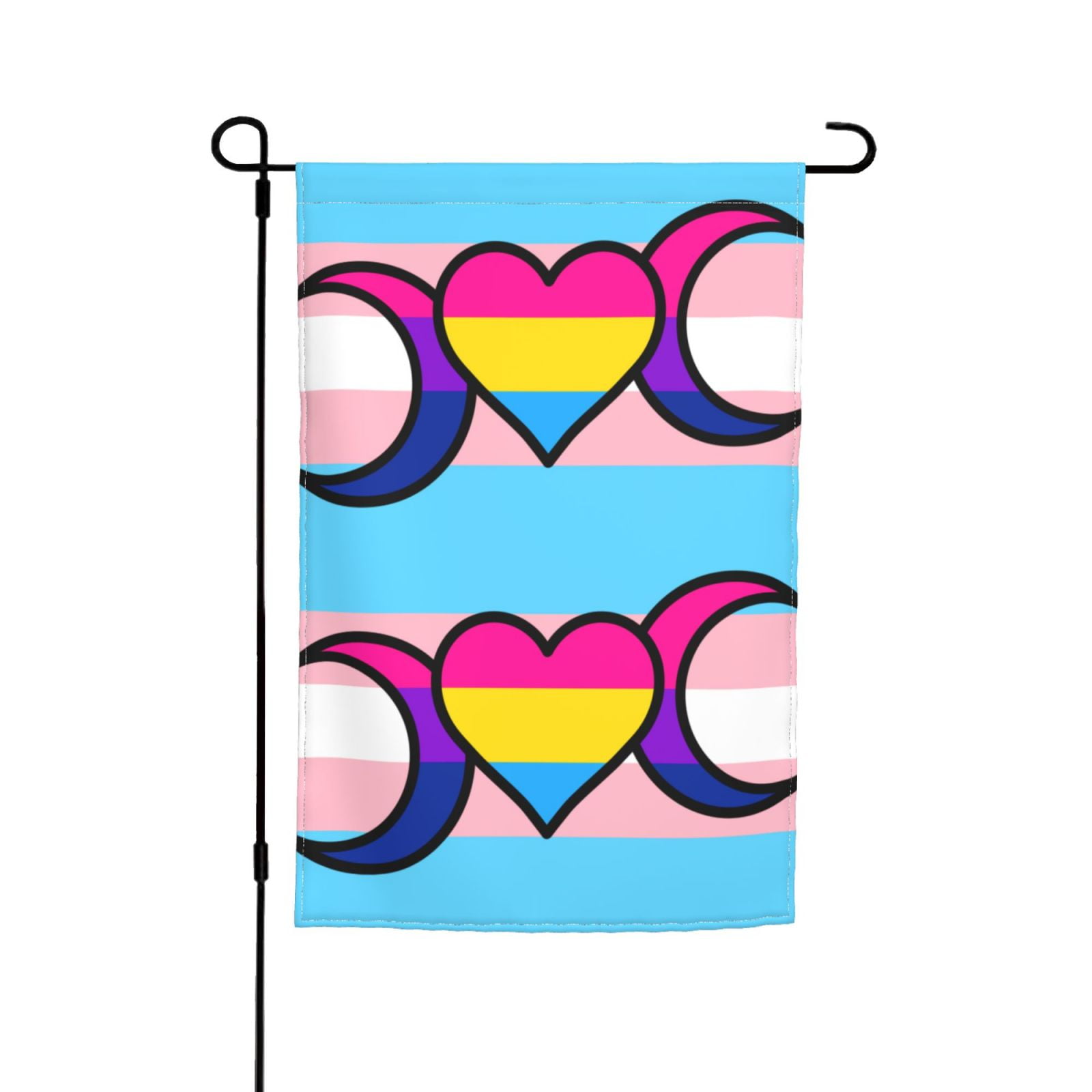 Bisexual Panromantic Pride Flag Garden Flag 12x18 Inch, Double Sided ...