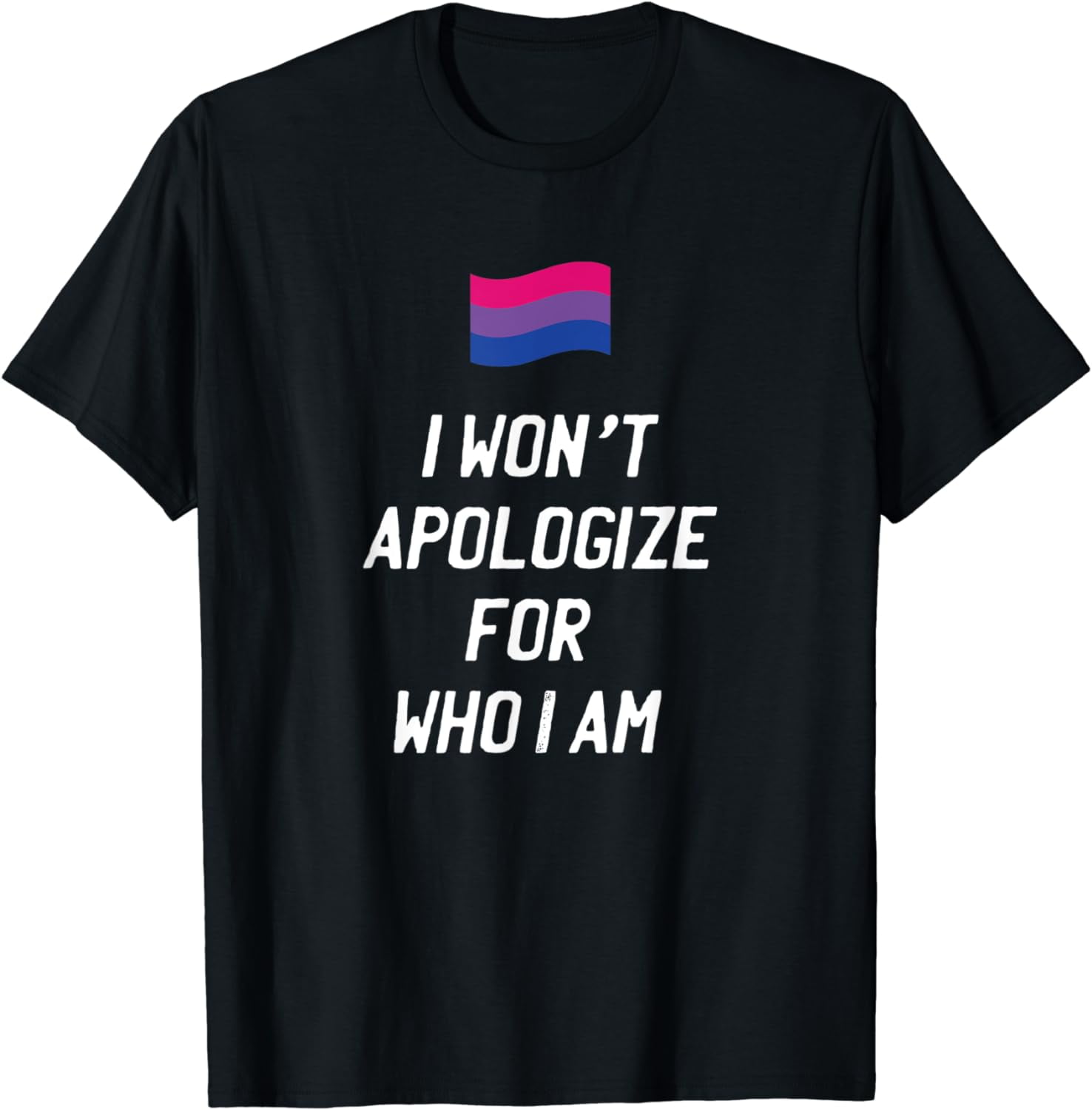 Bisexual Pride Equality Month Flag LGBTQ Awareness T-Shirt - Walmart.com