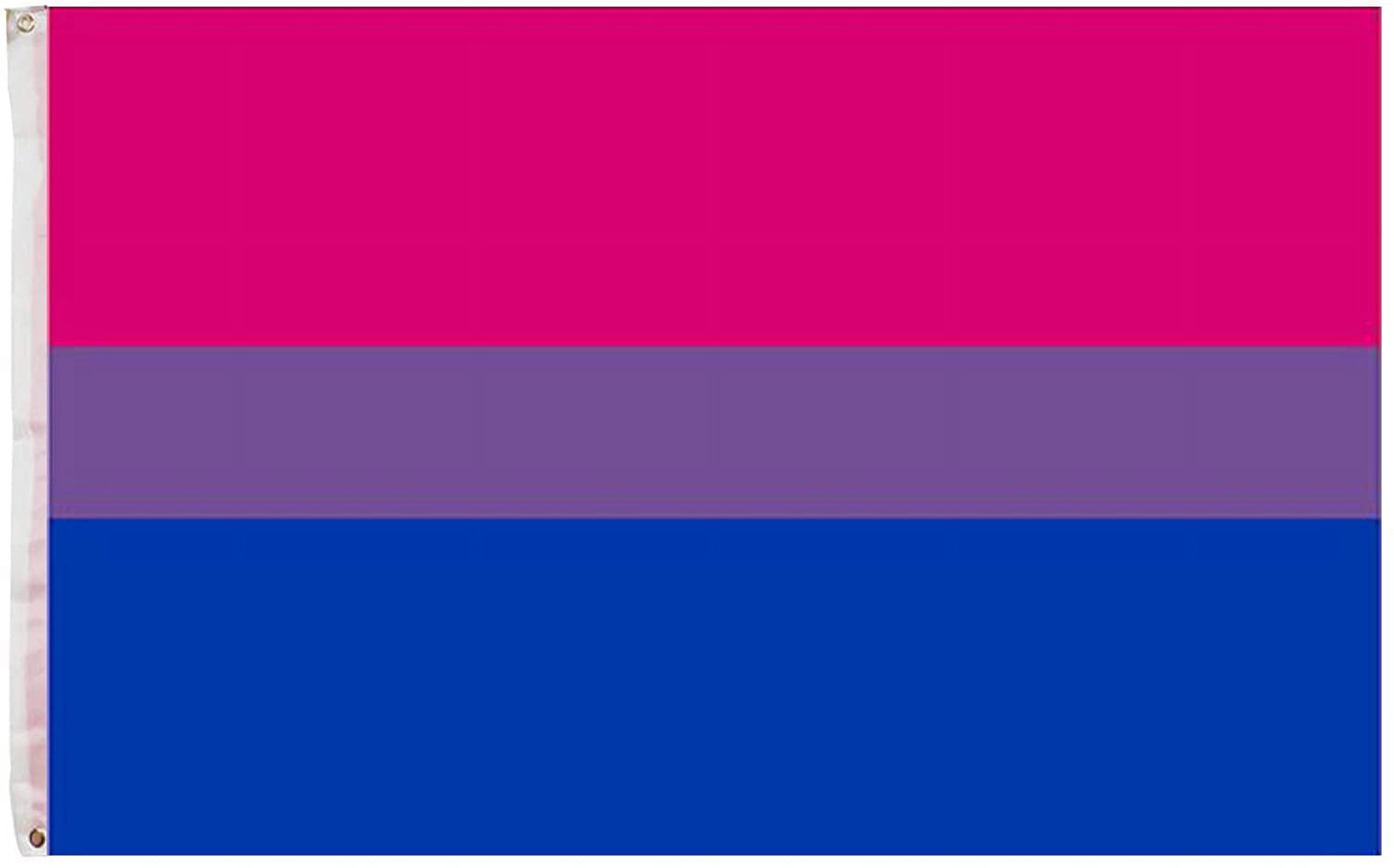 Bisexual Pride Flag, Bi Pride Flag 100% Polyester Silk Printed, Bright ...
