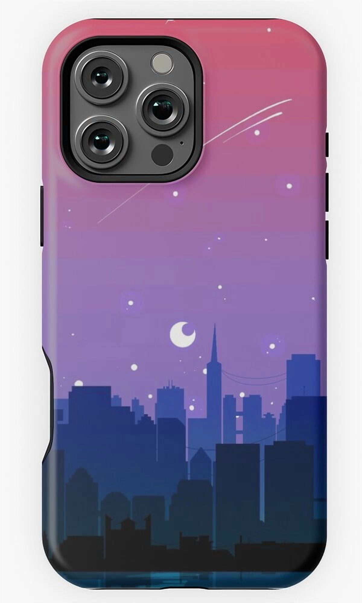 Bisexual Pride Flag Cityscape Skyline Art iPhone 11–16 Pro Max ...