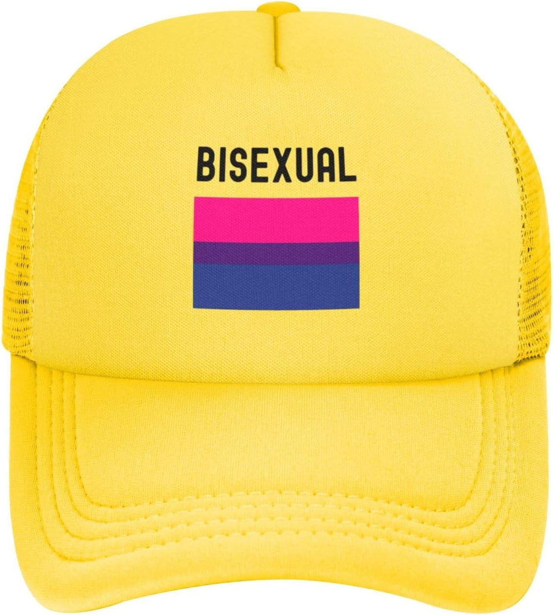 Bisexual Pride Flag - LGBT Bisexual Gifts Baseball Cap Men Mesh Trucker ...