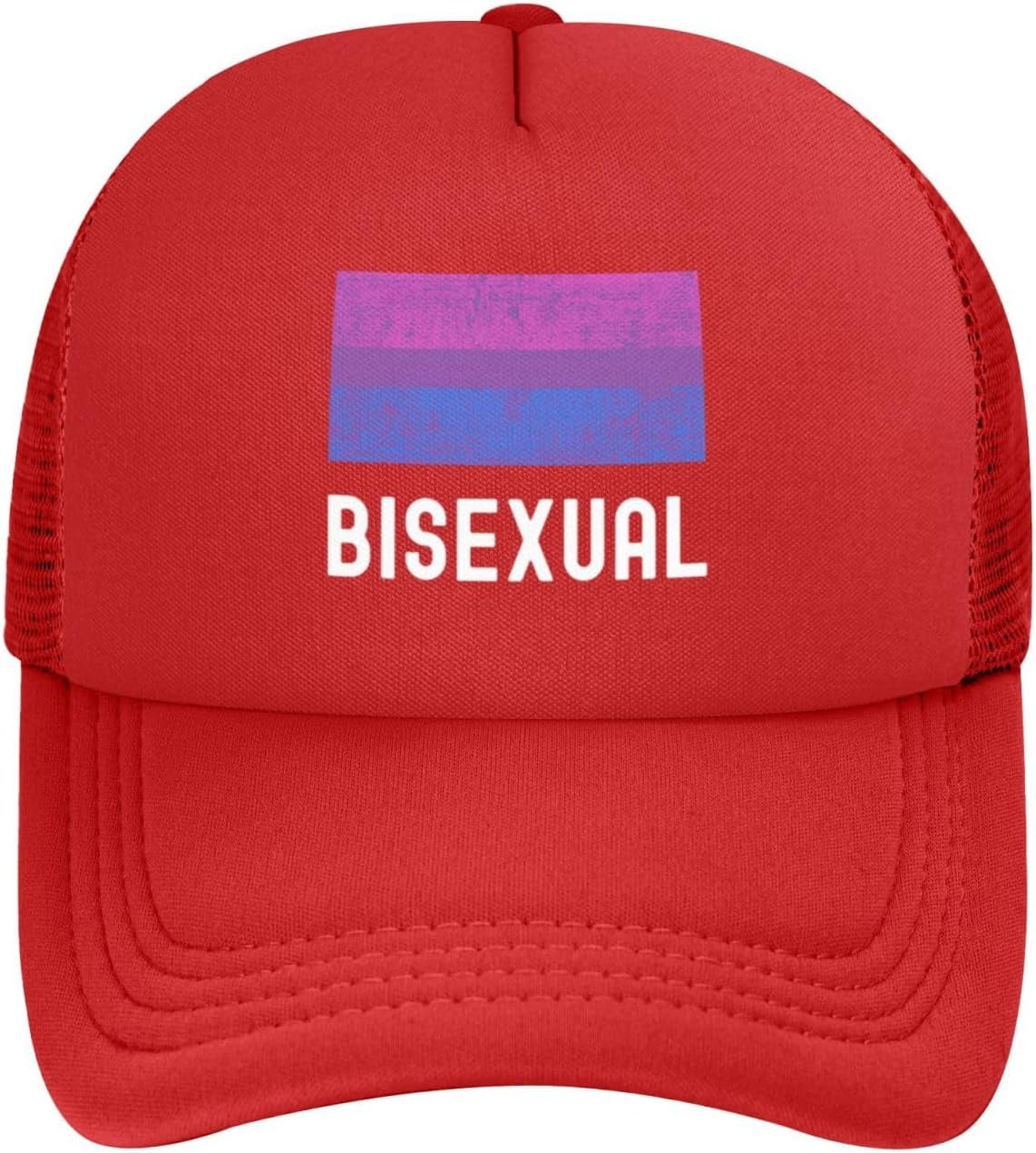 Bisexual Pride Flag - LGBT Gifts Mesh Trucker Hat Women Baseball Cap ...