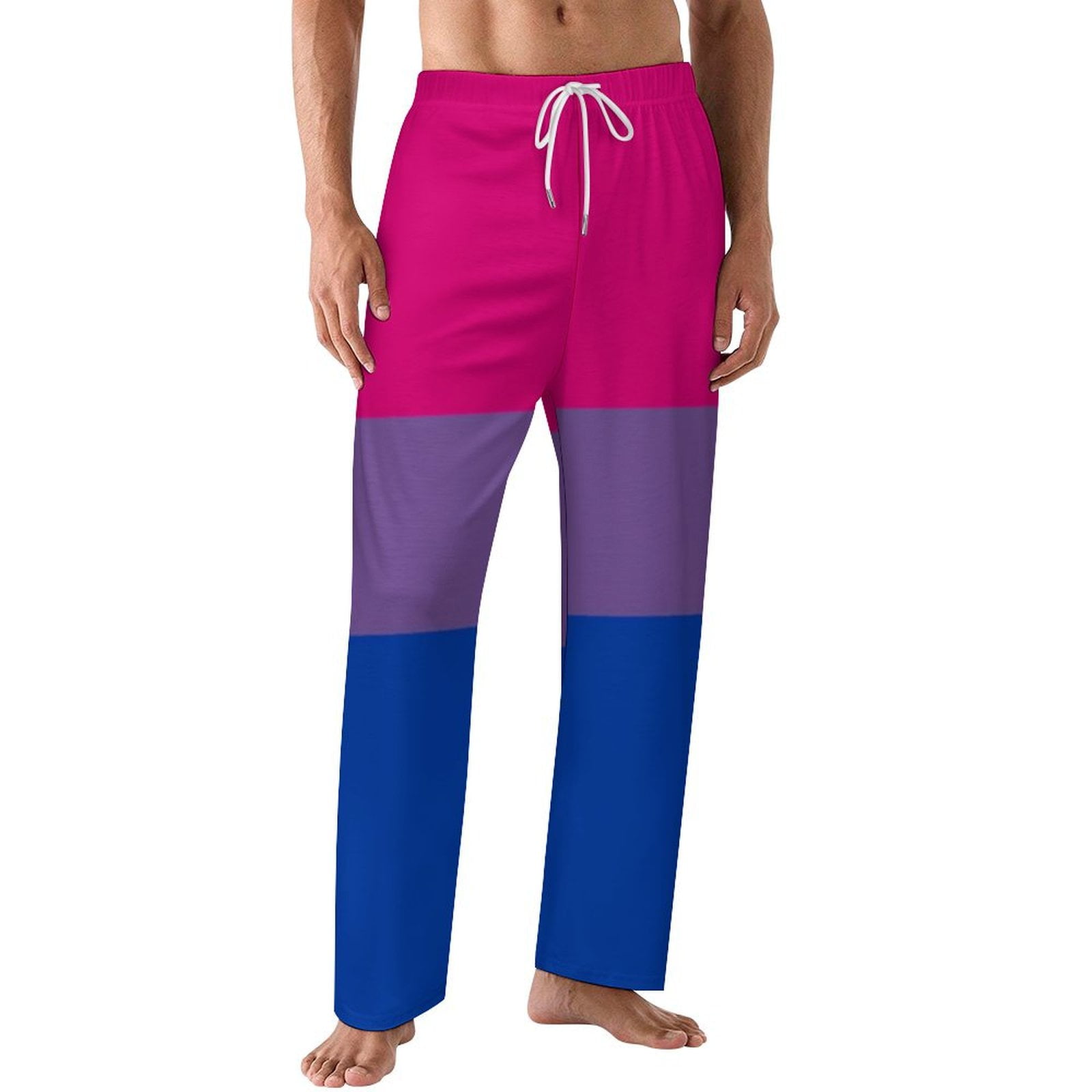 Bisexual Pride Flag Men'S Pajama Pants Comfy Sleepwear Pants Wide Leg ...