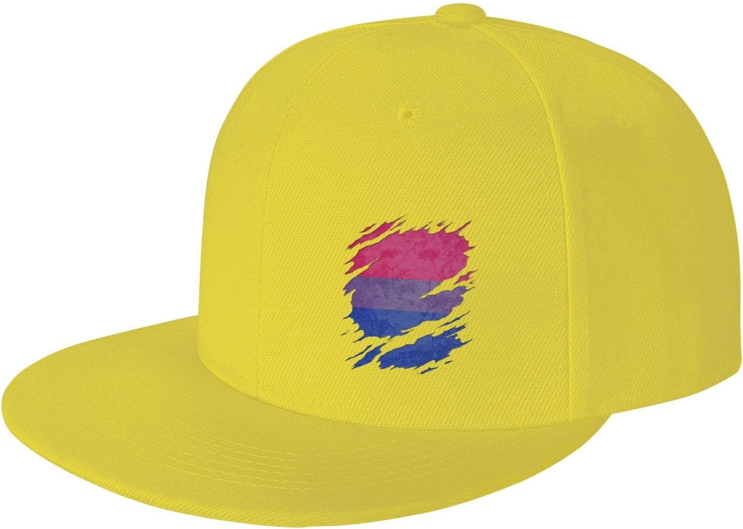 Bisexual Pride Flag Snapback Hat Classic Fashion Trucker Adjustable ...