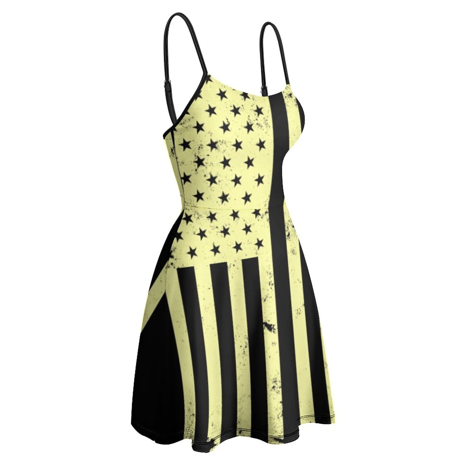 Bisexual Pride Flag Stripe Graphic Woman's Dress Women's Sling Dress ...