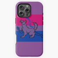 Bisexual Pride Flag Werewolf Phone Case for iPhone 16 15 14 13 12 11 ...