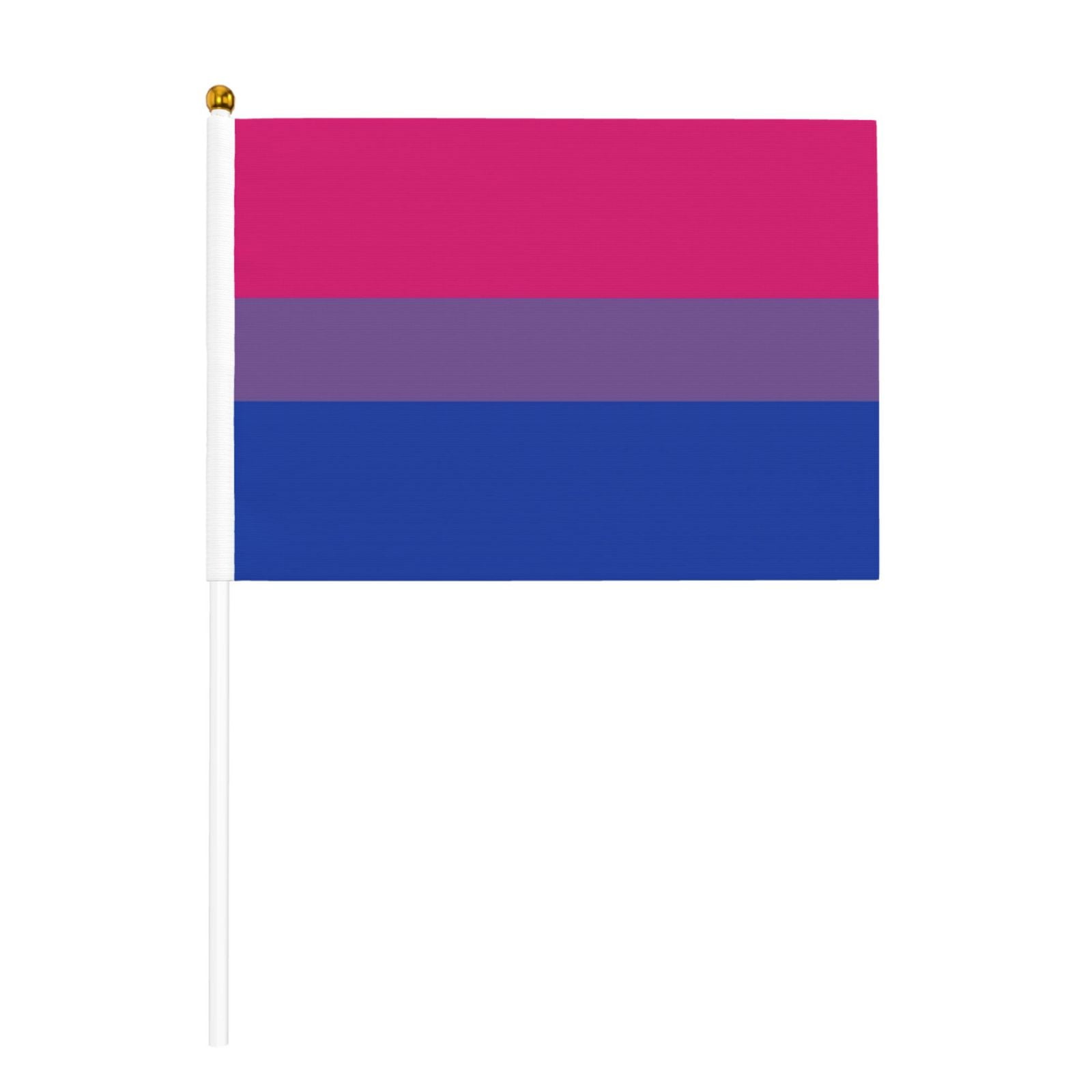 Bisexual Pride Flaghand Held Small Mini Stick Flags Decorations ...