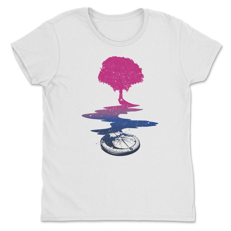 Bisexual Pride Shirt, Bi Flag Gift, Subtle Pride Tee with Butterfly ...