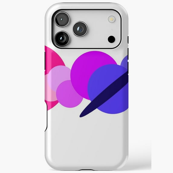 Bisexual Solar System Pride Retro Cosmic Design Phone Case Compatible ...