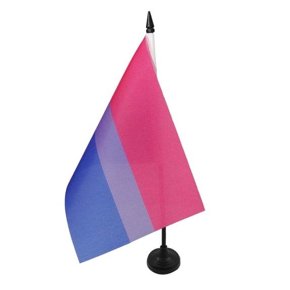 Bisexuel Table Flag 5'' x 8'' plastic stick and base - Walmart.com