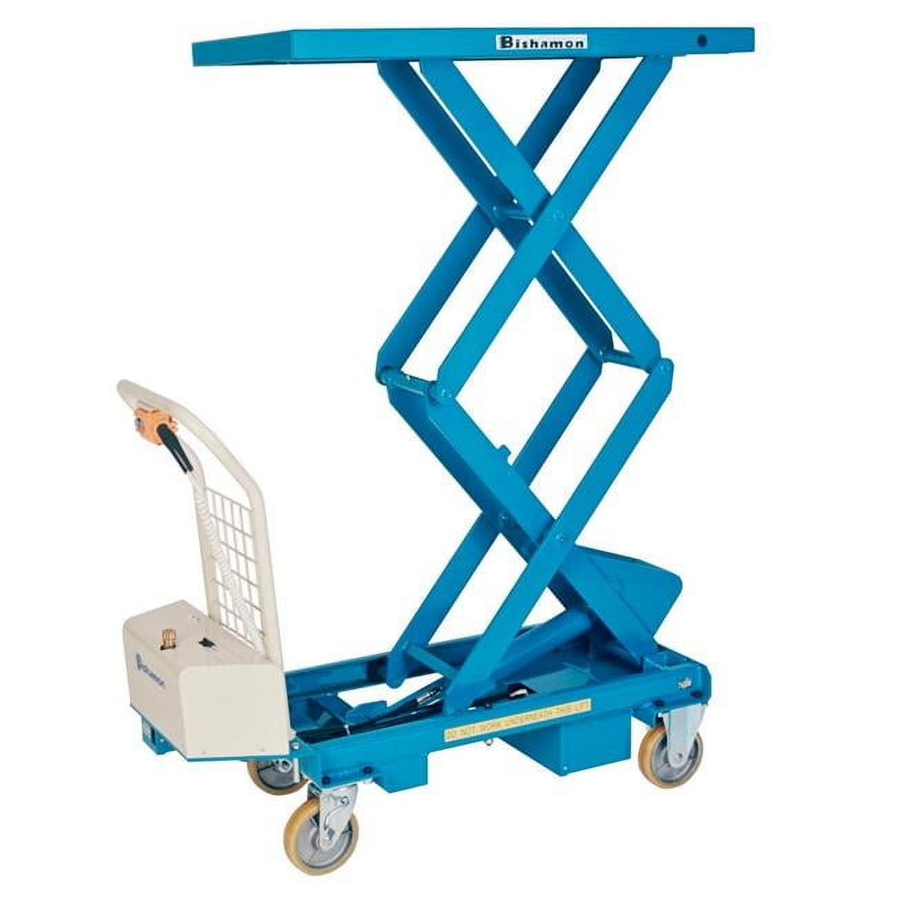 Bishamon 985670 Mobi Lift Battery Powered Double Scissor Lift Table BX ...