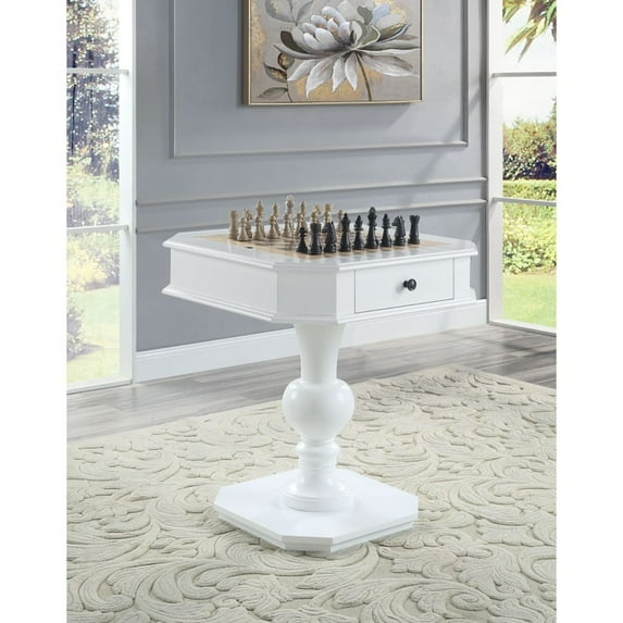 Bishop Cherry Finish Reversible Chess Checker Game Table w/Game Tray ...
