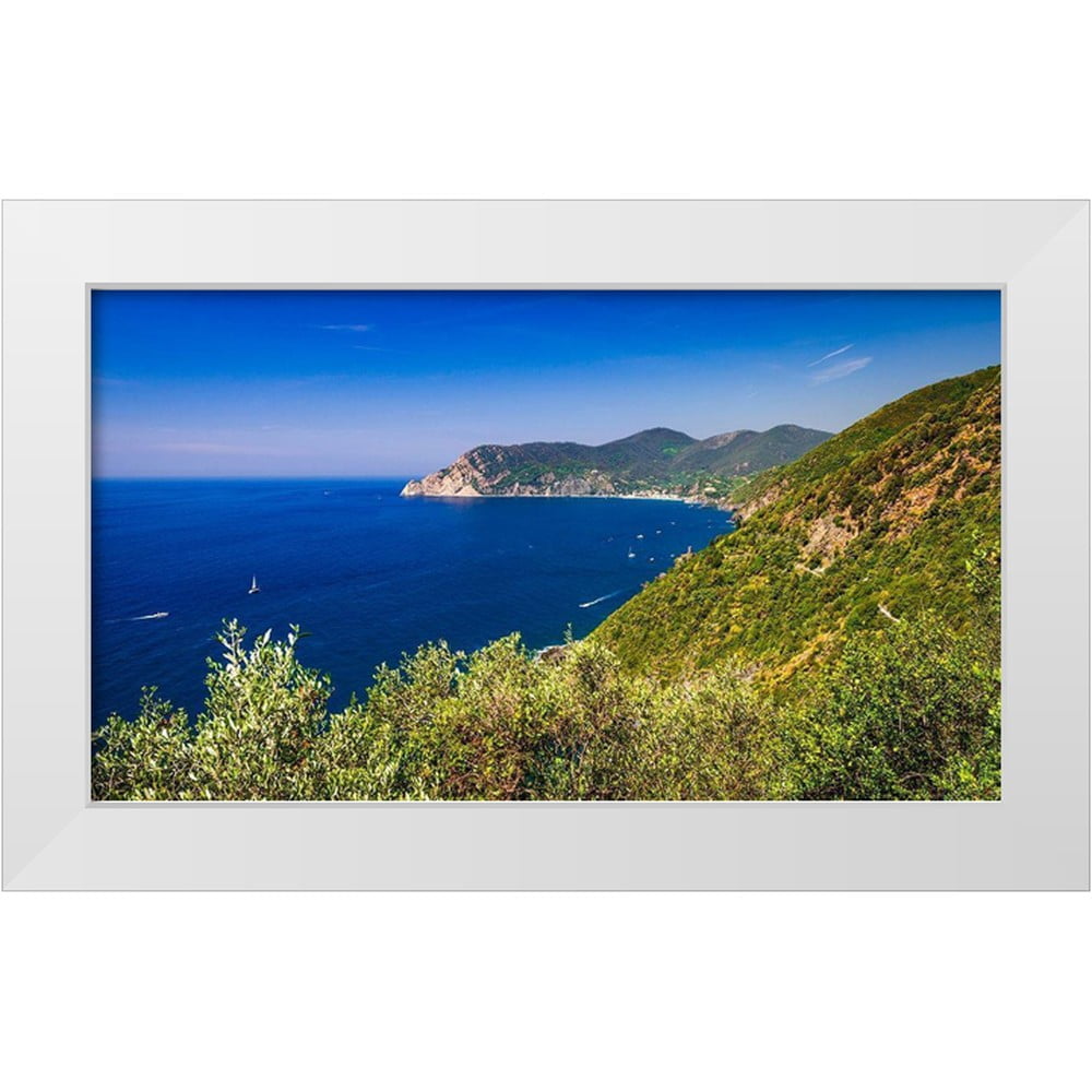 Bishop, Russ 24x15 White Modern Wood Framed Museum Art Print Titled ...
