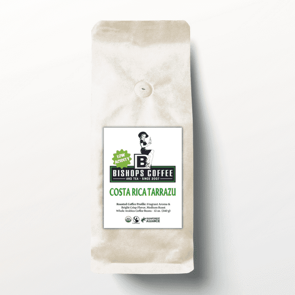 Bishops Coffee And Tea - Costa Rica Tarrazu - Whole Bean Coffee - 12 oz ...